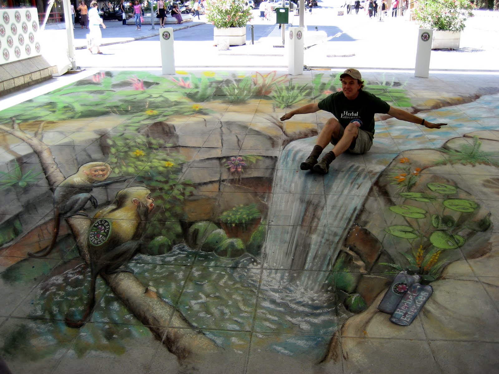 Artes Visuales: Arte 3d con tizas de Julian Beever