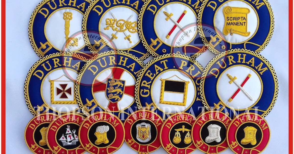 Masonic Regalia thopson: Masonic Knight Templar Mantel Badges