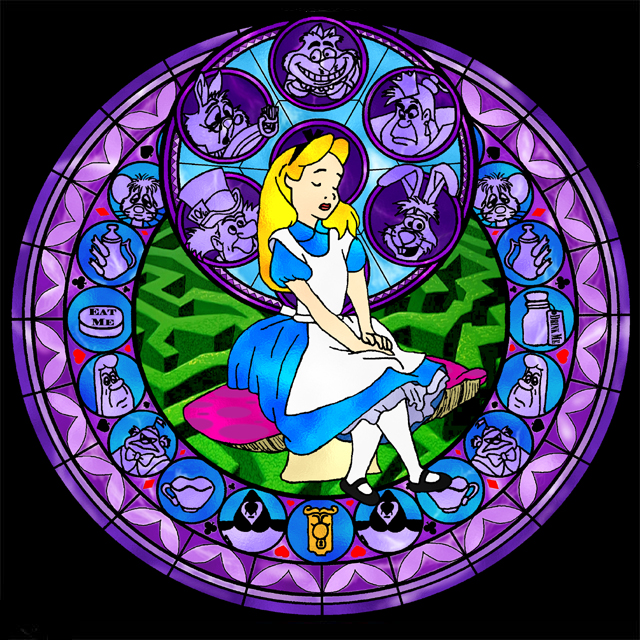 Down The Rabbit Hole: Disney Themed Stained Glass