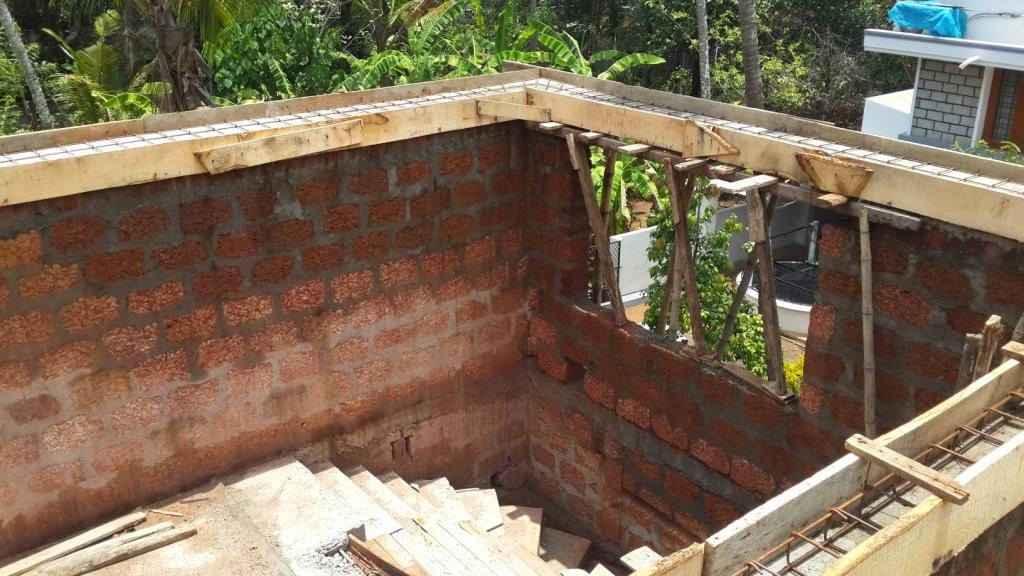 JOJU PAILY @ IRINJALAKUDA: FF Lintel Beam Shuttering Work 10-05-2014