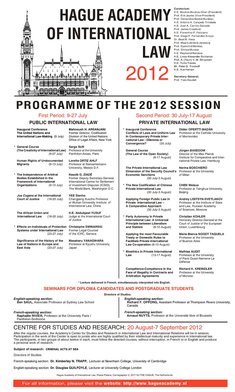 International Law Reporter: 8/28/11 - 9/4/11