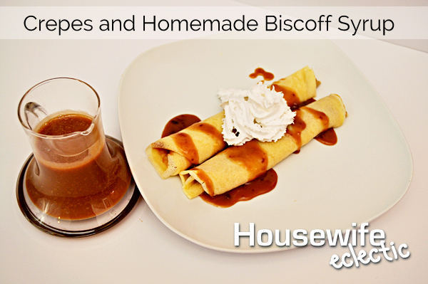 Crepes and Homemade Biscoff Syrup - Housewife Eclectic