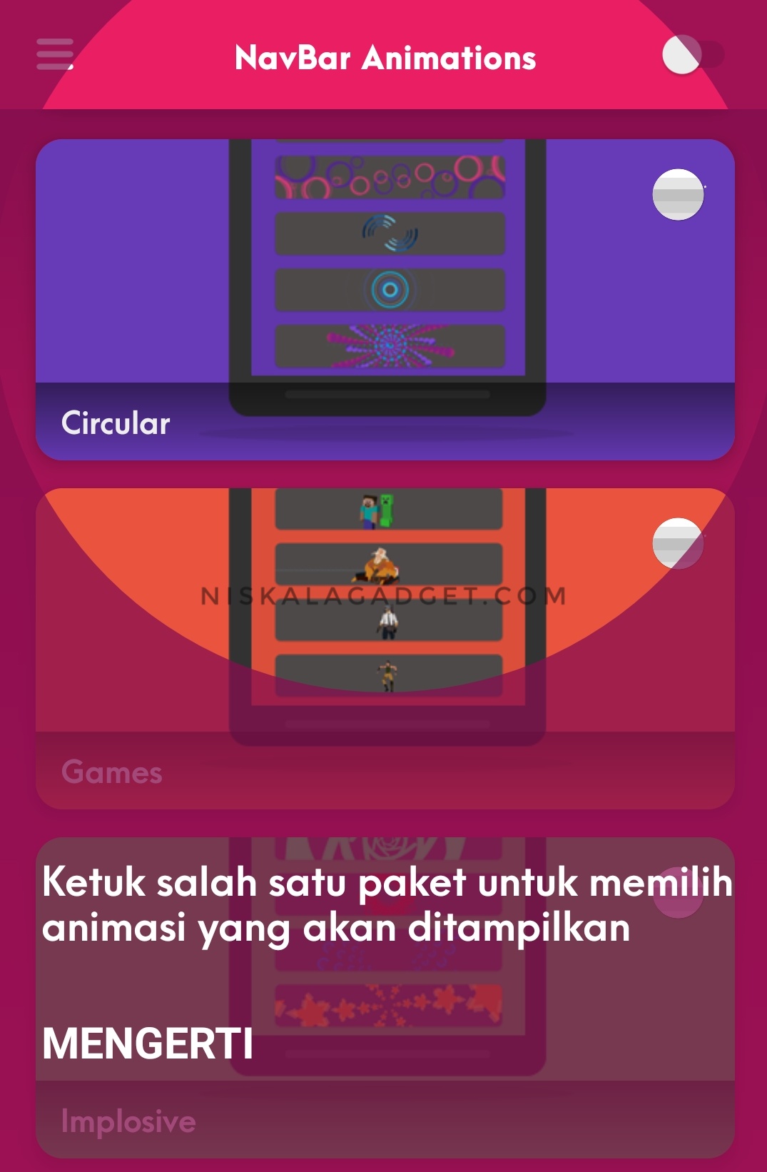 Aplikasi Unik Untuk Mempercantik Animasi Navigasi Bar Tanpa Root - Niskala Gadget