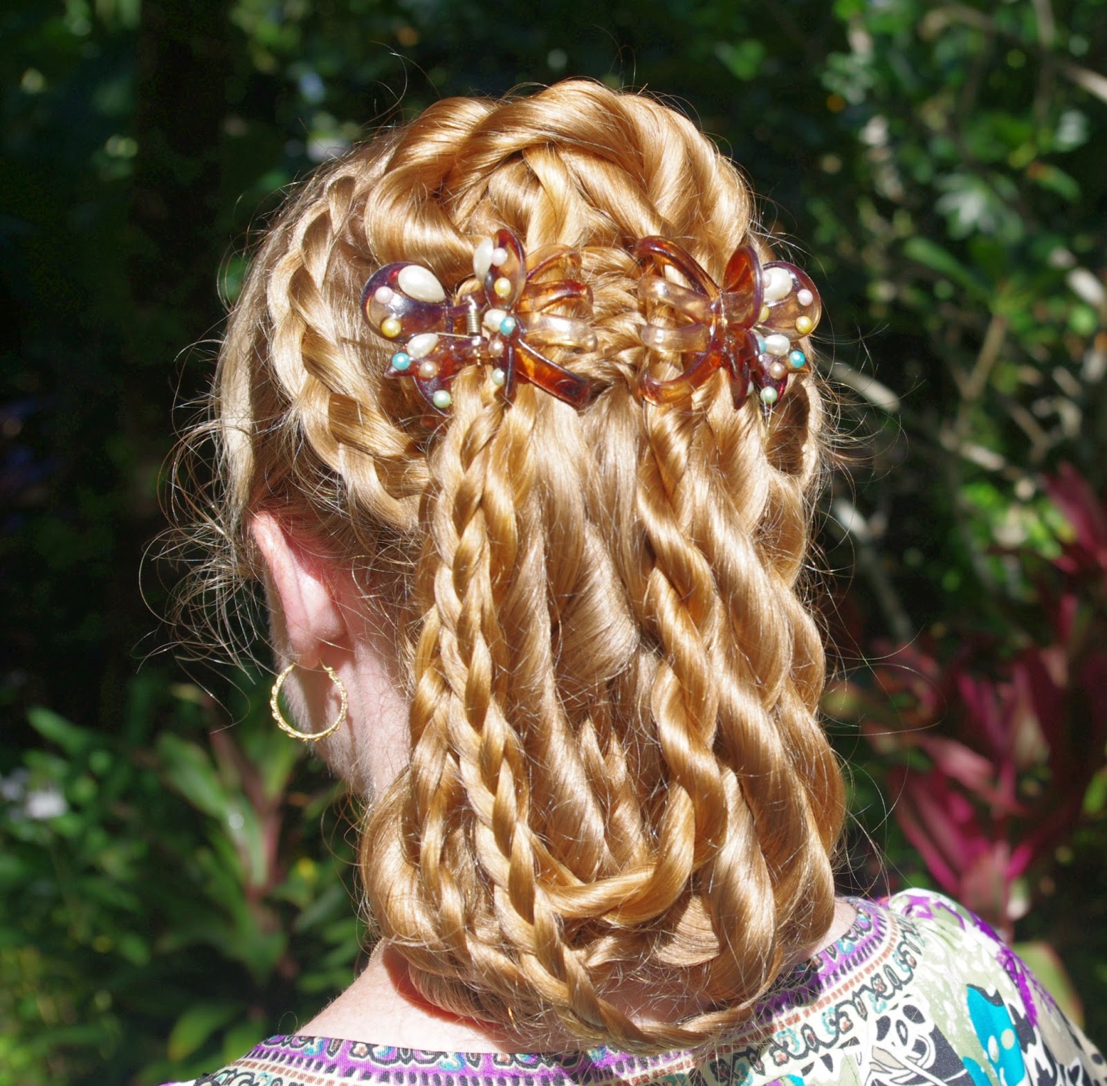 Braids & Hairstyles for Super Long Hair: Fancy Multi-Braids Ponytail