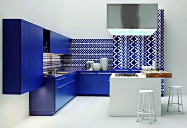 10 fotos de cocinas azules - Colores en Casa