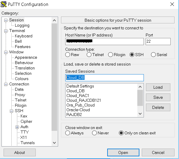 Oracle Dba Quick Notes Oracle Cloud Creating Ssh Tunnel To Oracle Cloud Compute Node Using