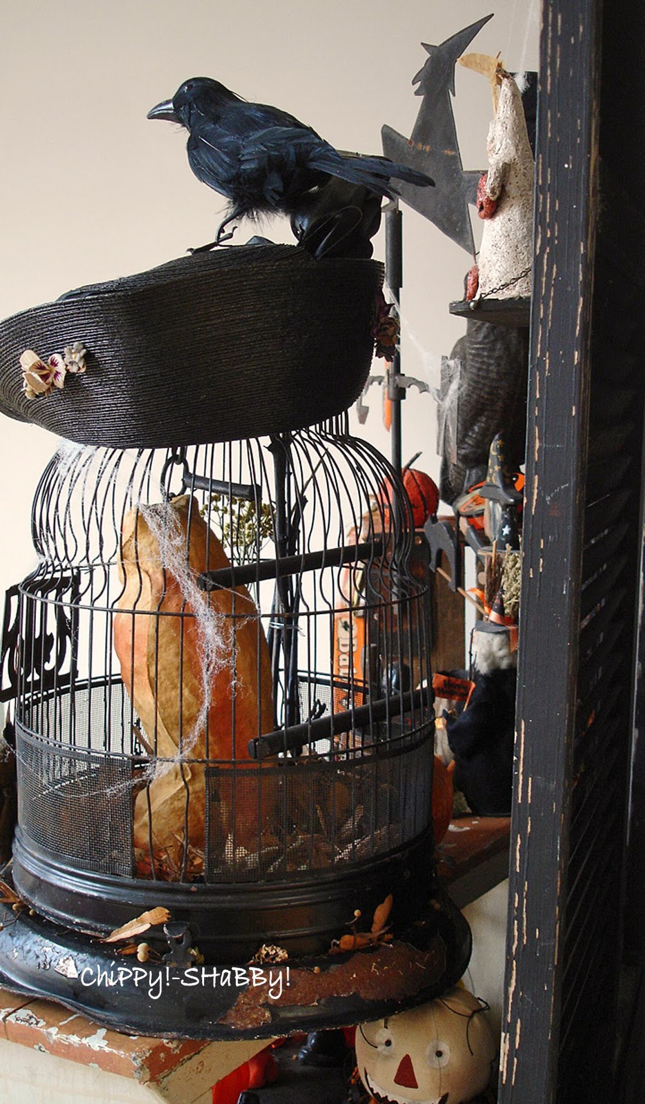 ChiPPy! - SHaBBy!: Crusty... Rusty... BLACK BirdCage~ Sooooo HaLLoWeen!*!*!