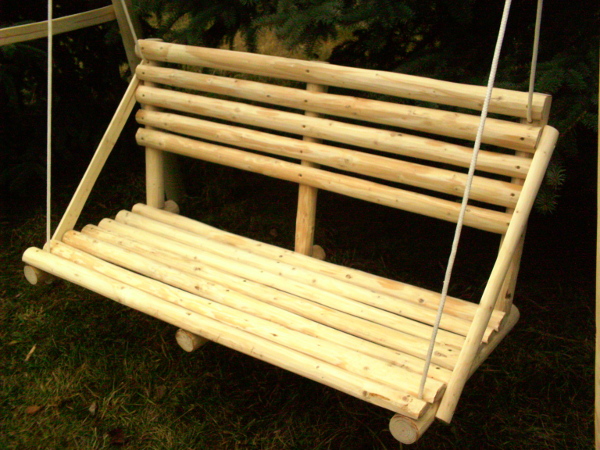 Mobilier Gradina Rustic: Leagăn rustic de 2 locuri