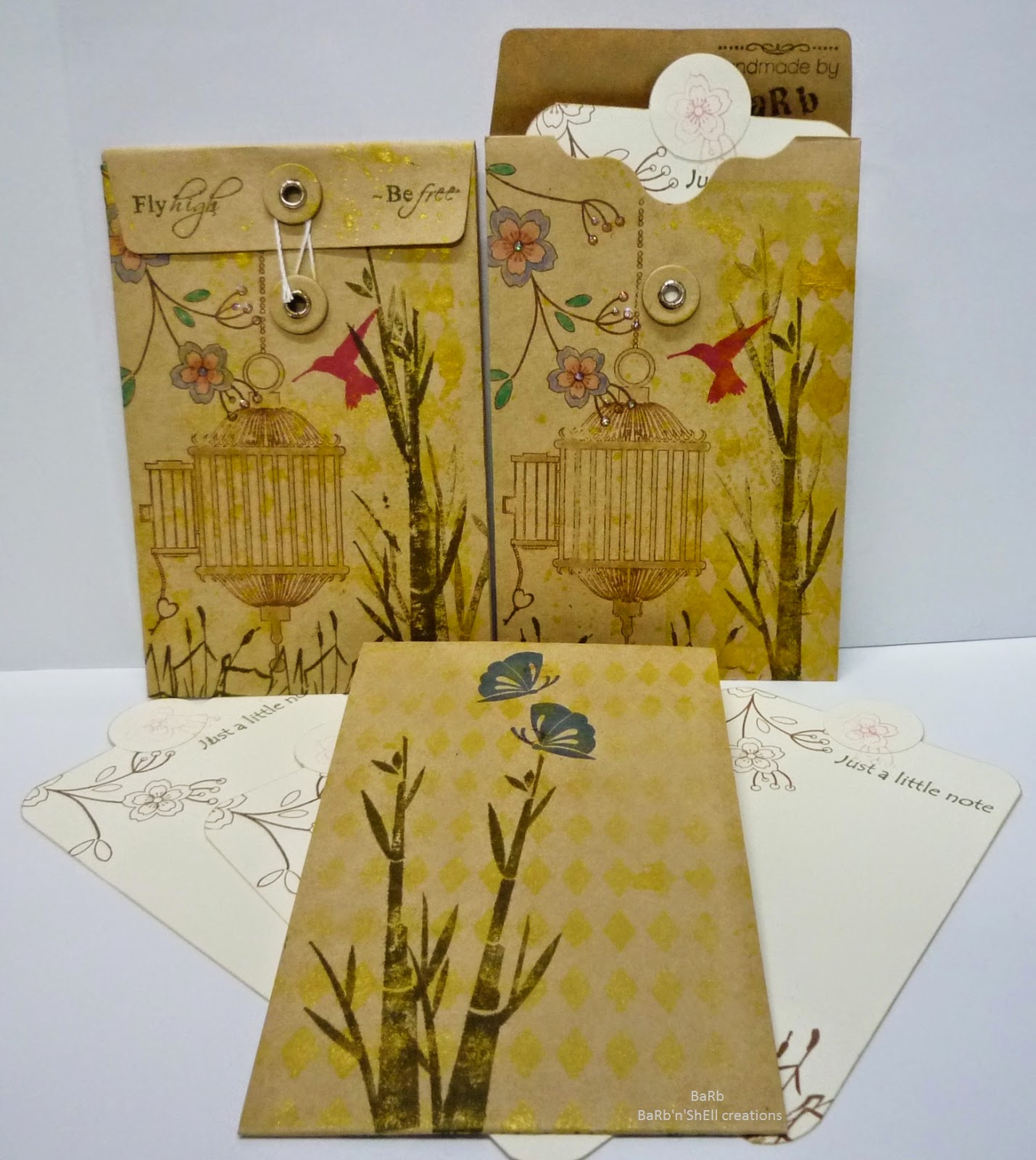 BaRb'n'ShEll Creations: Pocket note cards