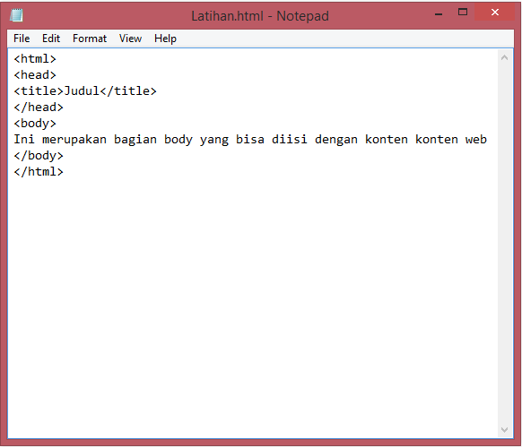 Struktur Dasar HTML ~ KidsFrog