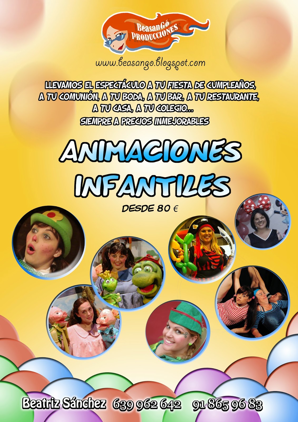 BEASANGÓ PRODUCCIONES: ANIMACIONES INFANTILES