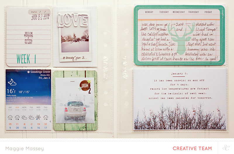 Project Life...title pages and week 1... | Midwestern Girl