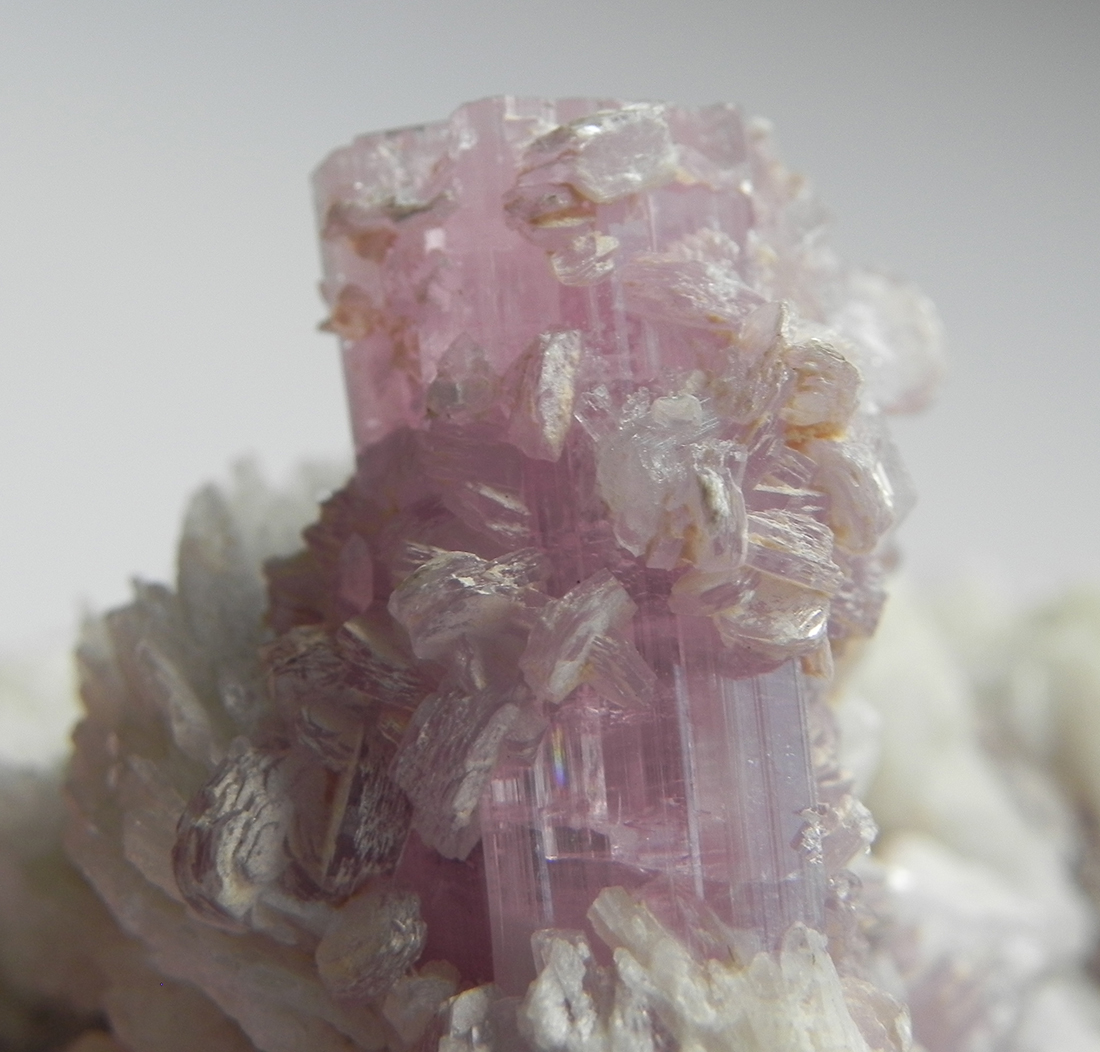 MINERALES: RUBELITA (Variedad rosa de Turmalina)