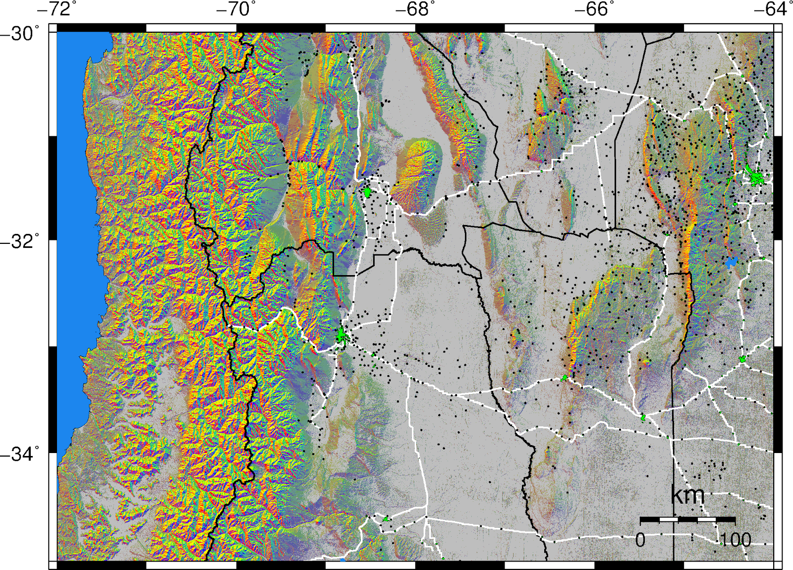 Mapas Geológicos: 6.3. Mapa combinado Aspecto + Pendiente