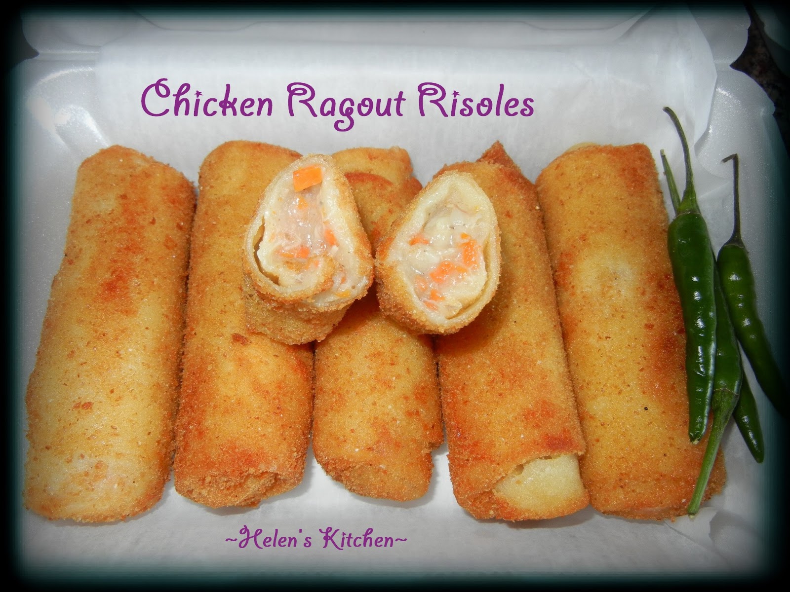 Helen's Kitchen: Chicken Raugut Risoles