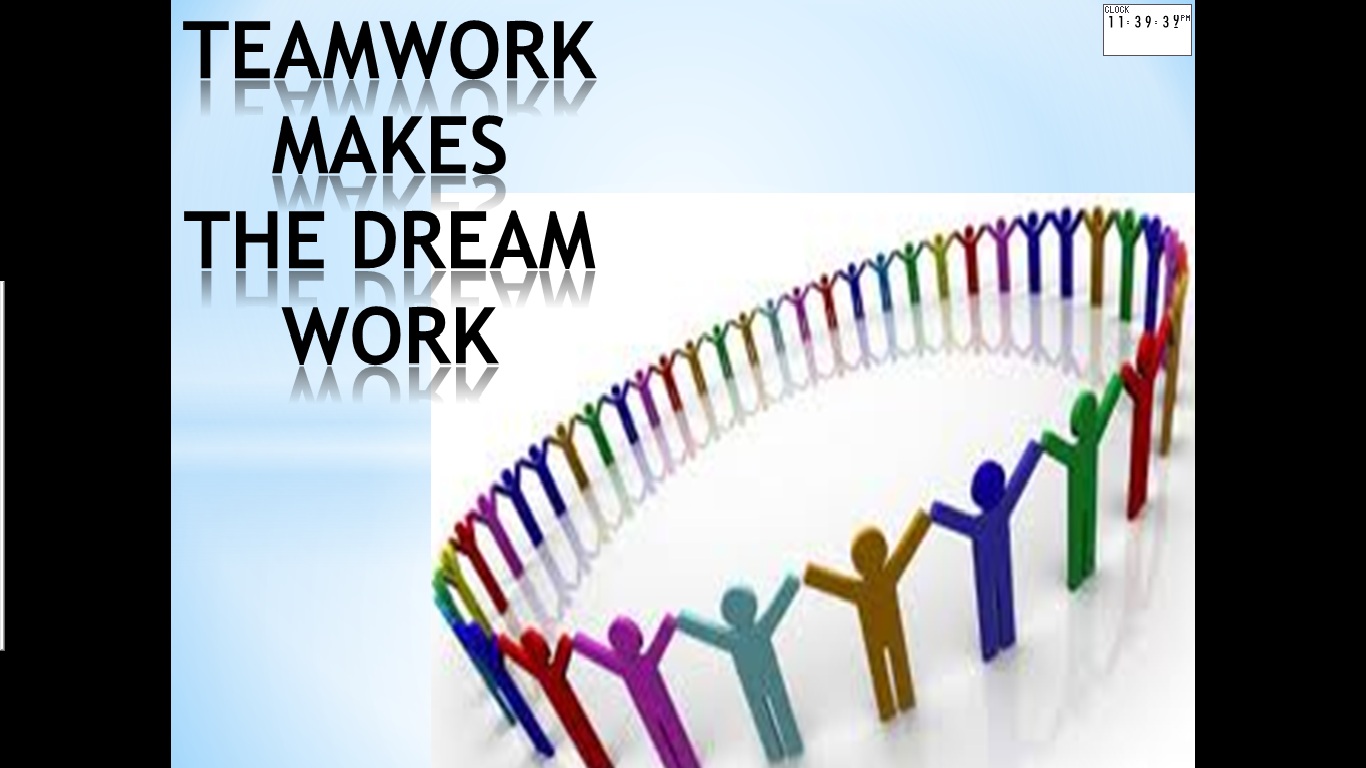 Ajay S: Team work makes the Dream work................