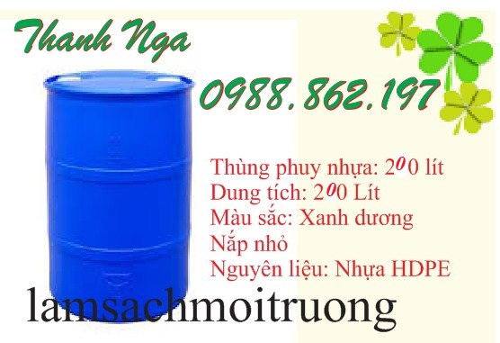 thùng phuy nắp nhỏ, thùng phuy 200l, thùng phuy 100l, thùng phuy nhựa ...
