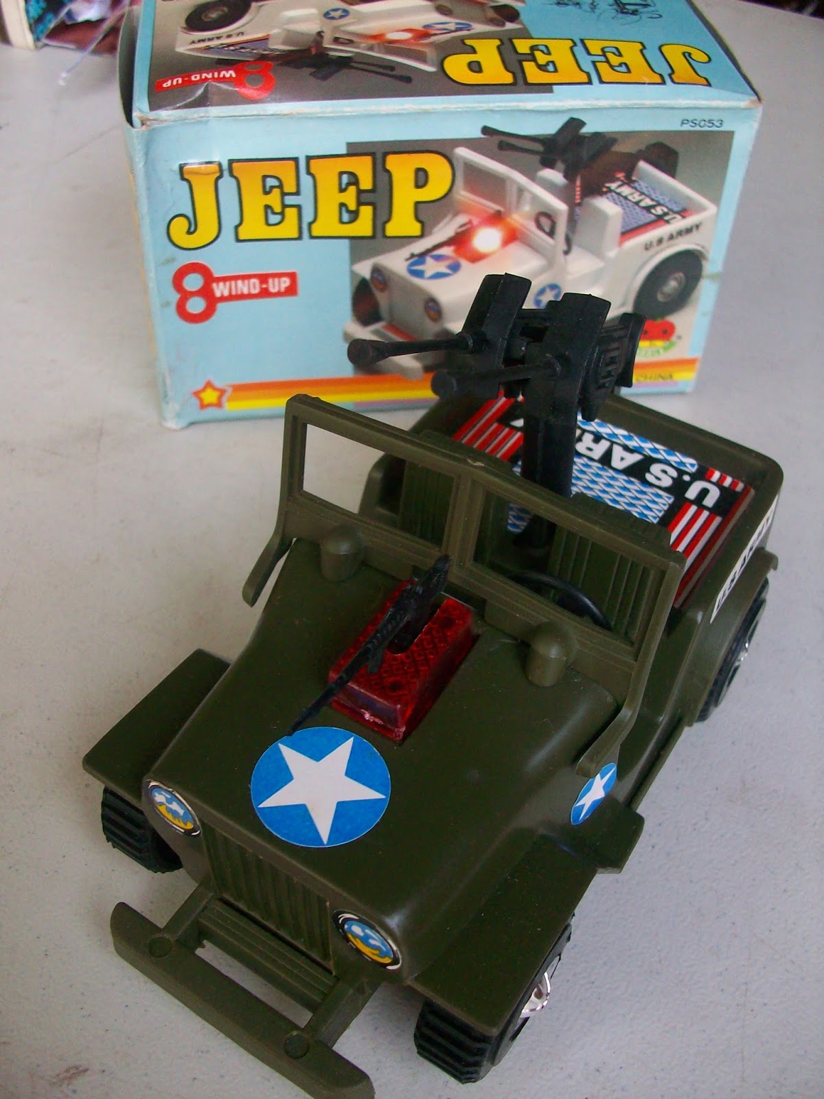 serba vintage: Jeep plastic US Army Plastic Era 80s