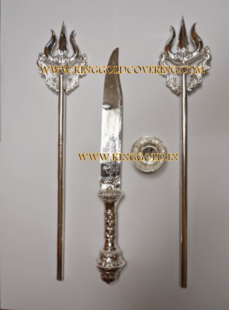 KING GOLD COVERING: TEMPLE ITEMS,ALANGARAM.