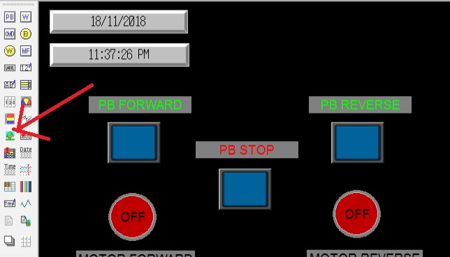 Simulasi Motor Forward & Reverse menggunakan CX Programmer dan CX Designer
