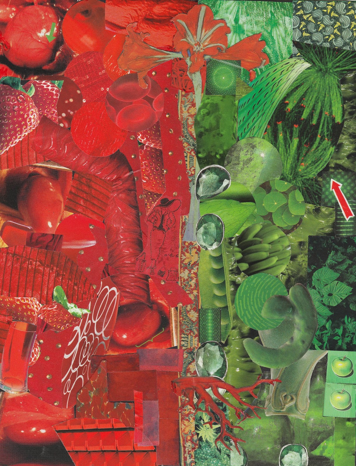 The Kollage Kit: le rouge et le vert (deux)