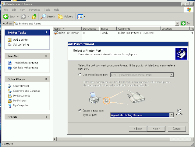 Teaching Windows XP to speak AppleTalk: Supratim Sanyal's Computing ...