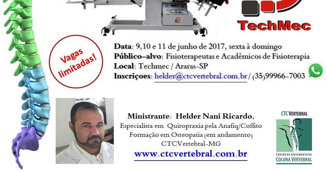 Mesa / Maca Flexão Distração Eletrônica - Techmec: Curso Thompson ...