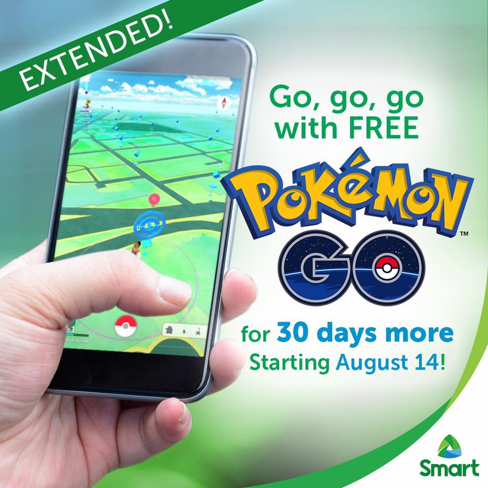 Smart is extending the FREE Pokemon GO access to 30 days! | Geeky Pinas
