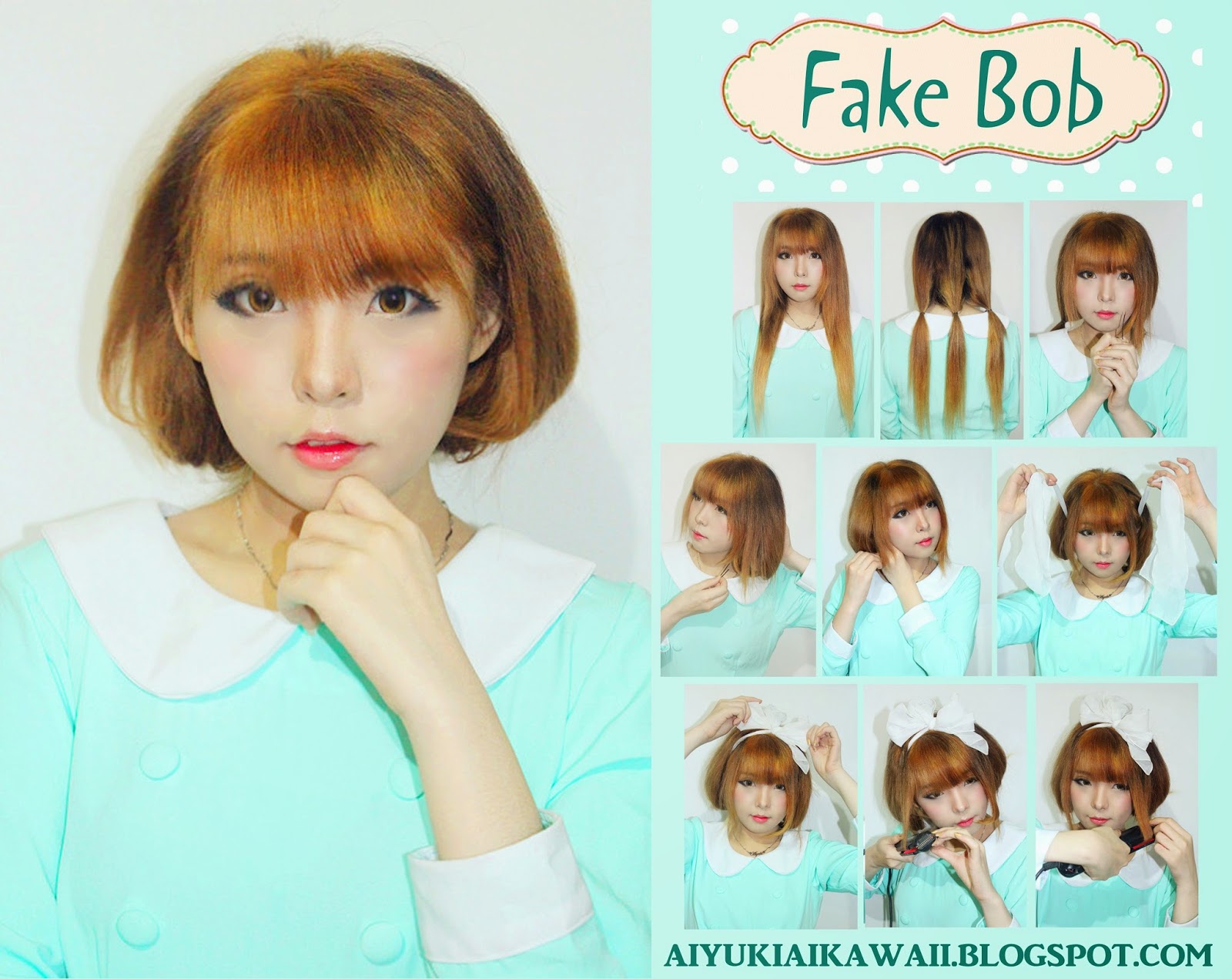 Aiyuki Aikawa Life, Beauty & Fashion: Hair Tutorial : Fake Bob