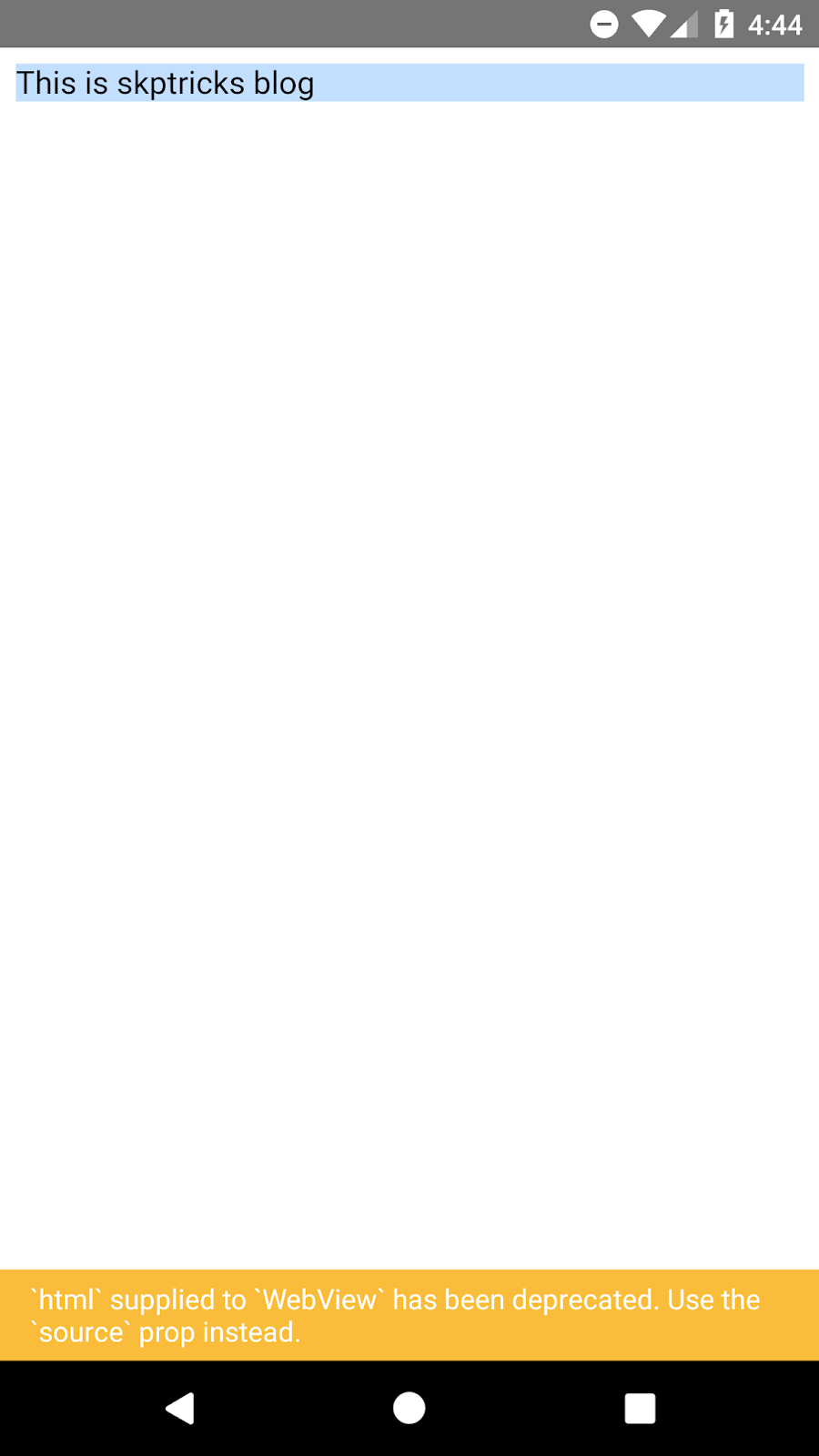 Injecting Custom Javascript Into React Native Webview Skptricks