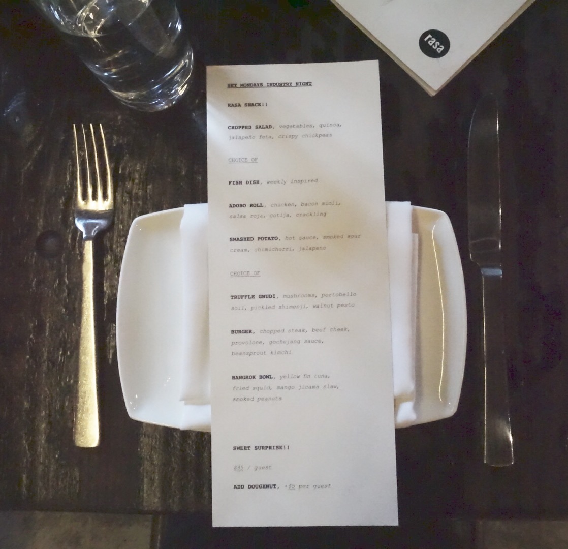 Rasa Bar • Set Monday Industry Night | Sincerely, KN | Toronto Food ...