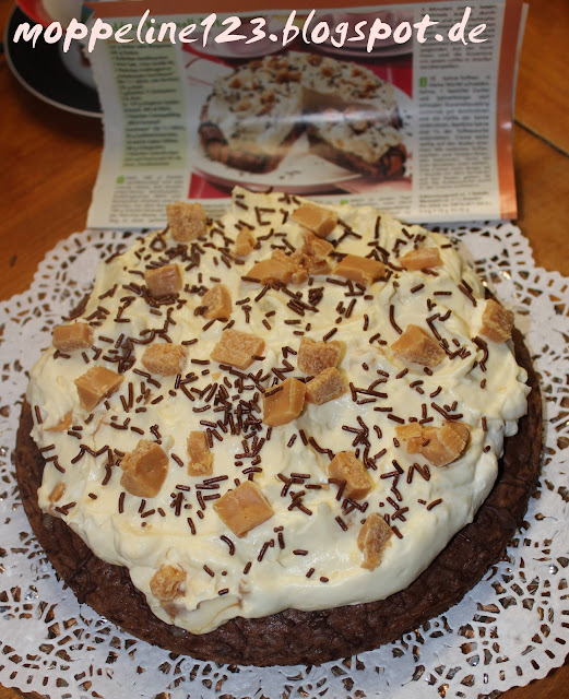 moppeline123: Rezept: Schoko- Karamell- Pudding- Torte