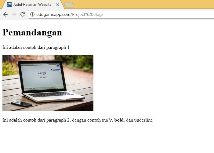 Cara Membuat Halaman HTML Sederhana