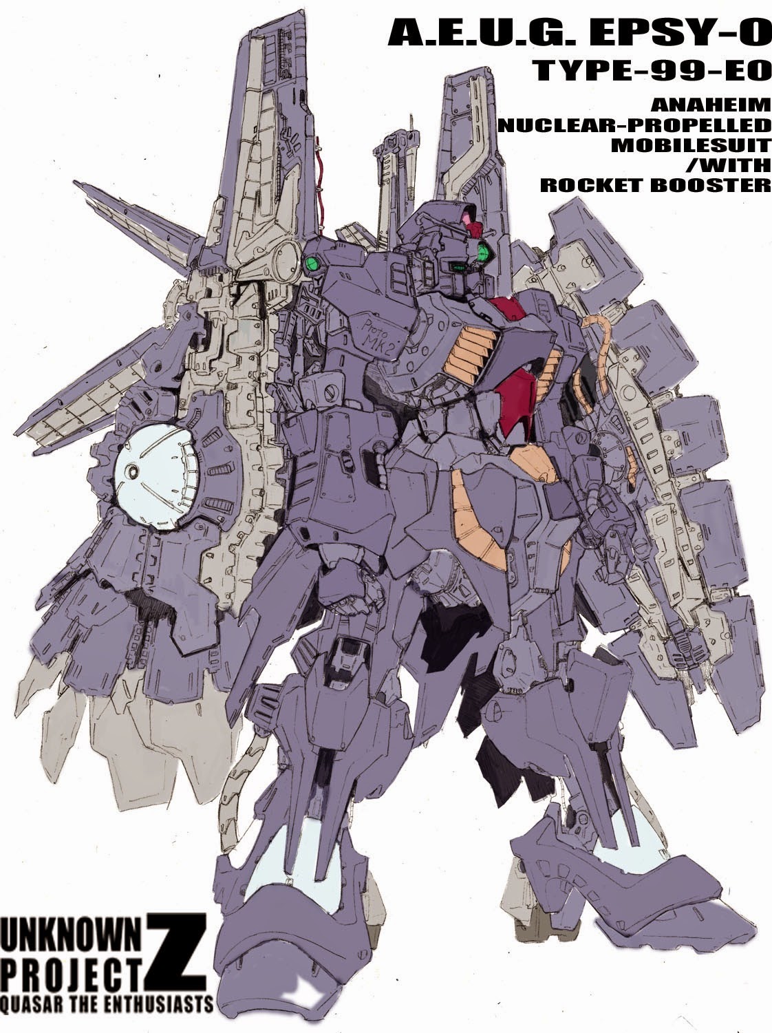 Custom Build: 1/100 AEUG EPSY-0 Type-99-E0 EPSY Gundam