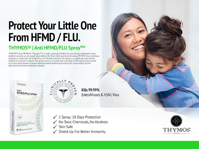 THYMOS Anti HFMD/FLU Spray Beri Perlindungan Seisi Keluarga