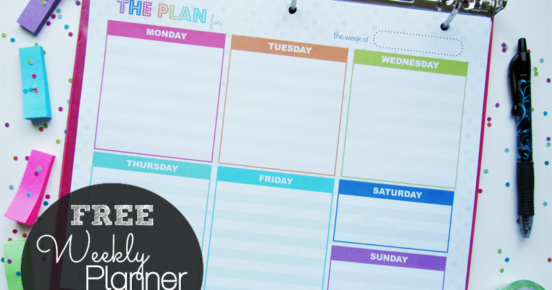 Clean Life and Home: Freebie: Weekly Planner & Checklist {The Plan.}