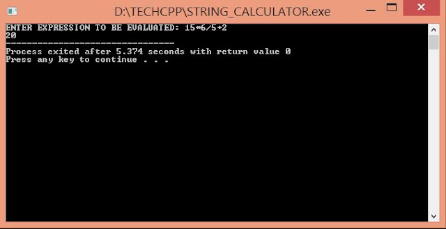 C Program For String Calculator Devcppgcc Techcpp
