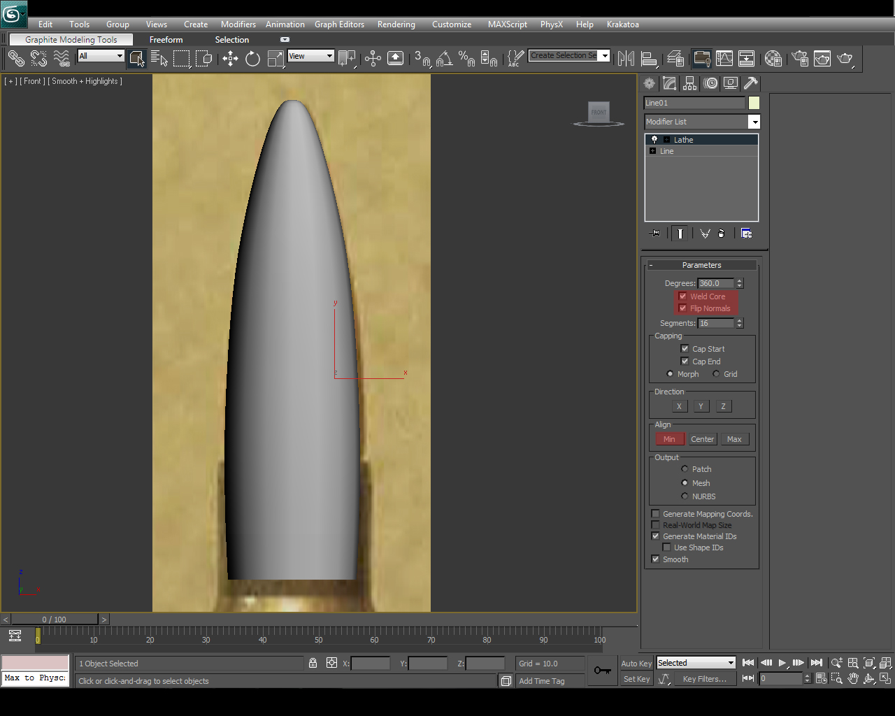 V3N0M's - 2D and 3D art: Creating a 3D Bullet