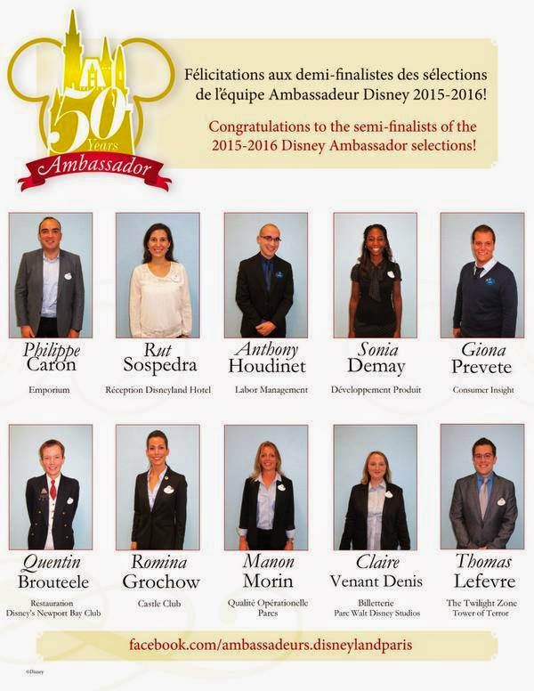 DISNEY KIND OF DAY: Ceremony New Ambassador Team Disneyland Paris 2015 ...