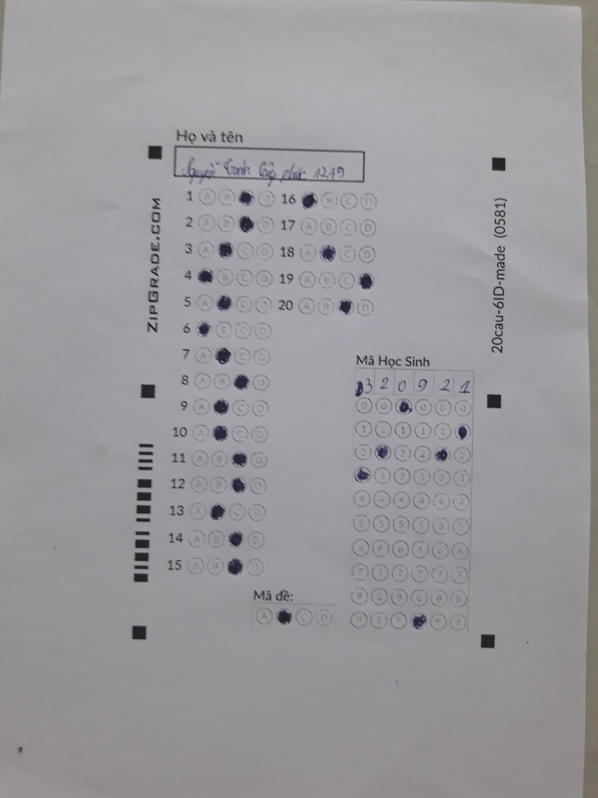 Hướng dẫn cách chấm bài trắc nghiệm với App ZipGrade trên điện thoại ...