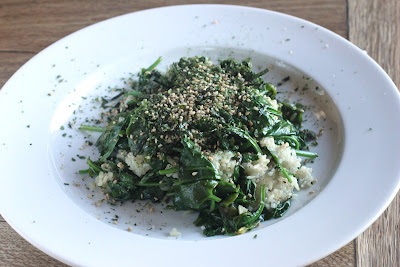 Superfoods Month: Spinach fried rice with furikake by Emery