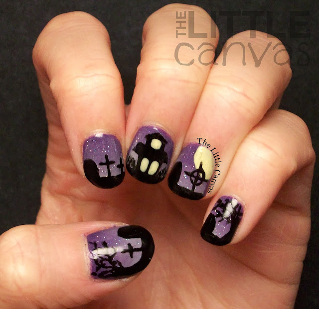Happy Halloween!!! Graveyard Nails! - The Little Canvas