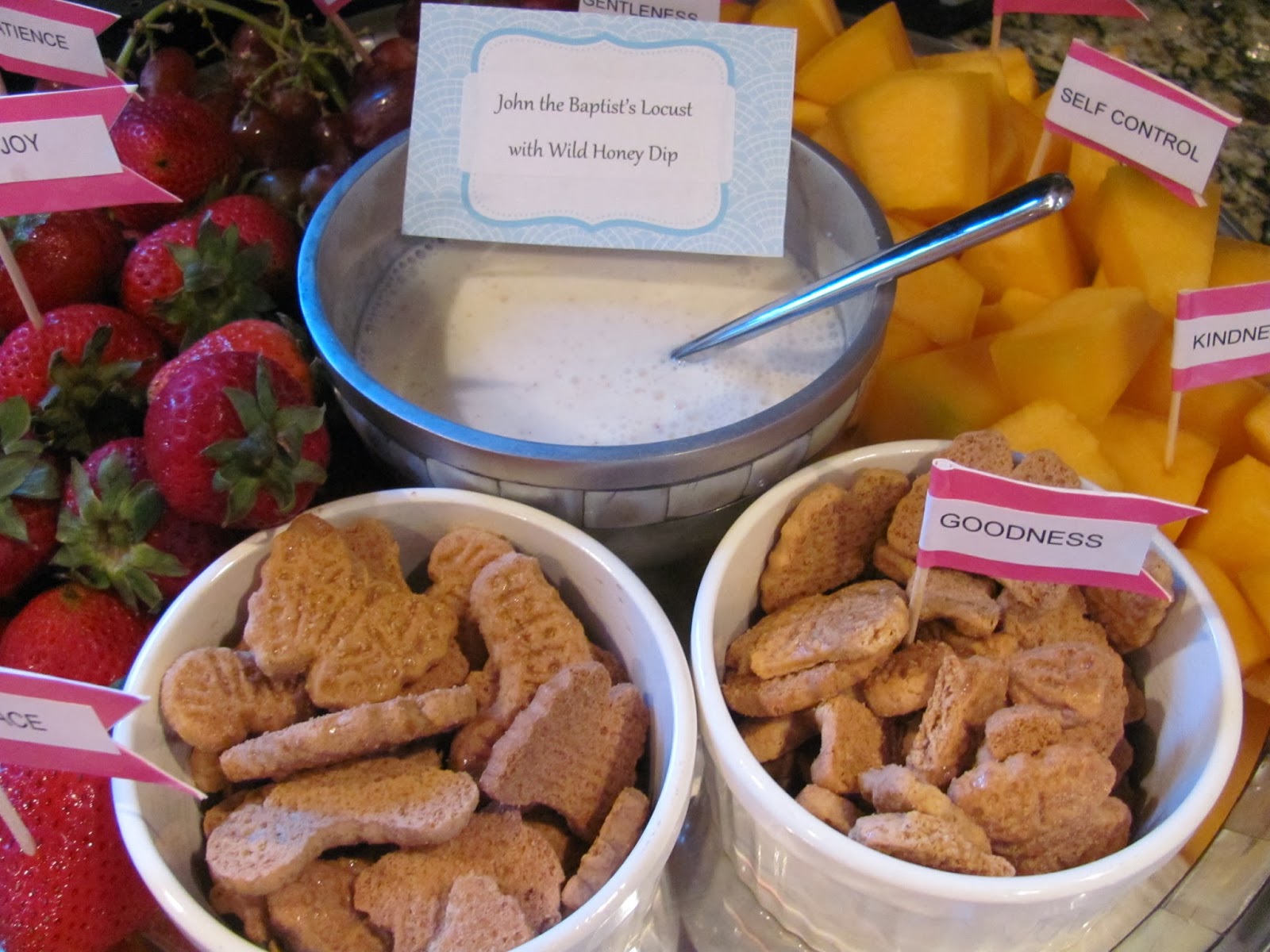 With Blonde Ambition: Biblically Themed Party Food - Baptism Party