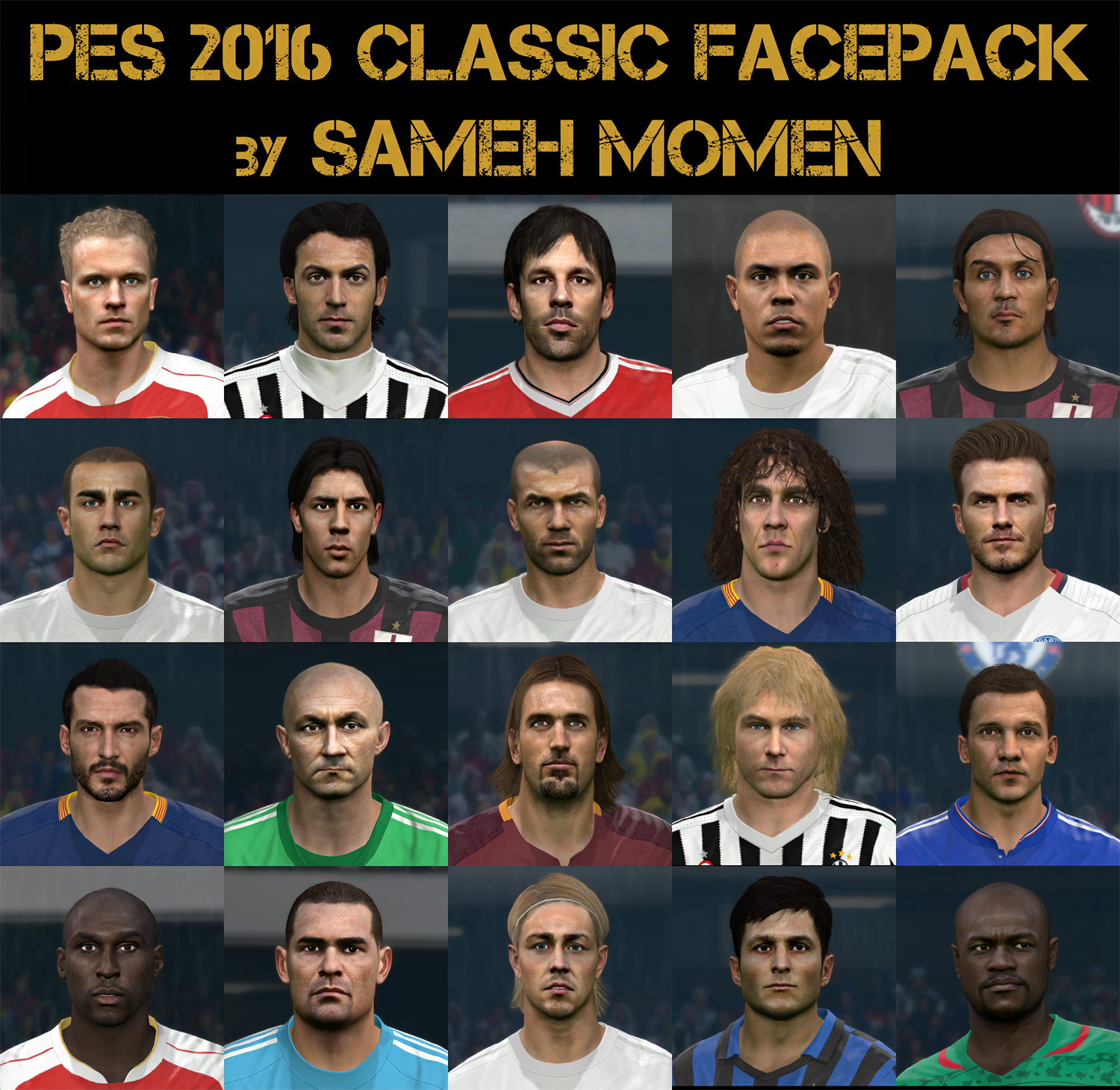 PES 2016 Classic Face Pack by Sameh Momen ~ PES Mania News
