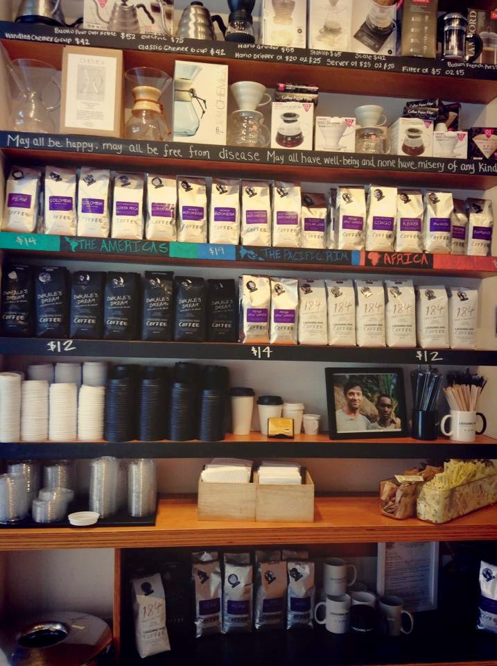 ニューヨーク おすすめ、くつろぎカフェ: Laughing Man Coffee & Tea トライベッカ