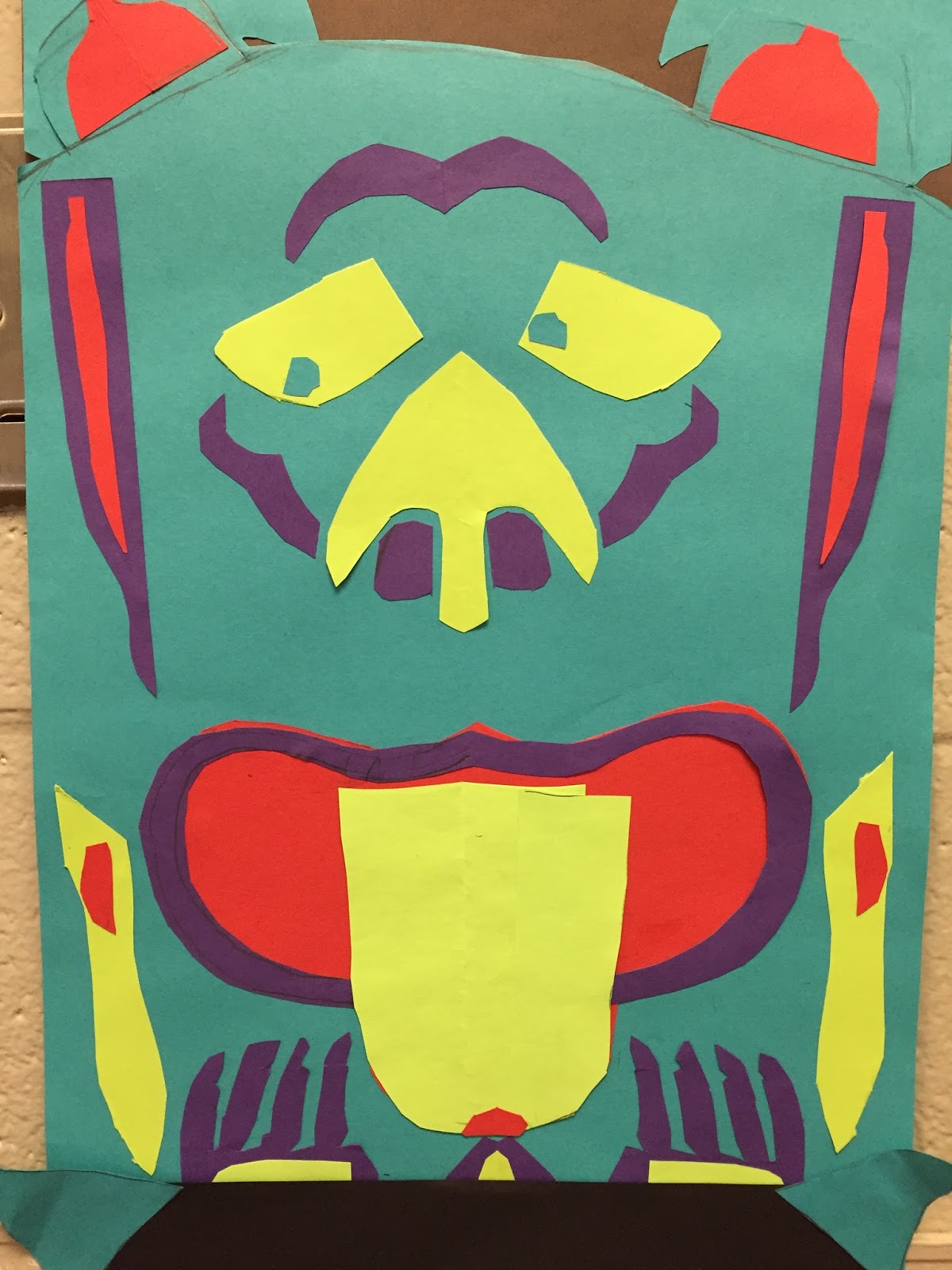 Thomas Elementary Art: Totem Poles by 4th Grade