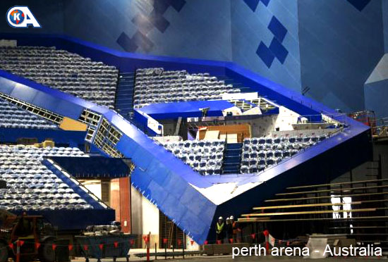 Koran Arsitektur: Perth Arena - Australia, iconic entertainment venue!