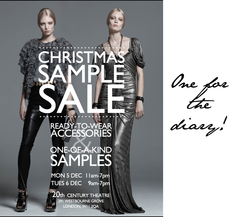 Sample Sale Alert: Temperley in London - Emily Jane Johnston