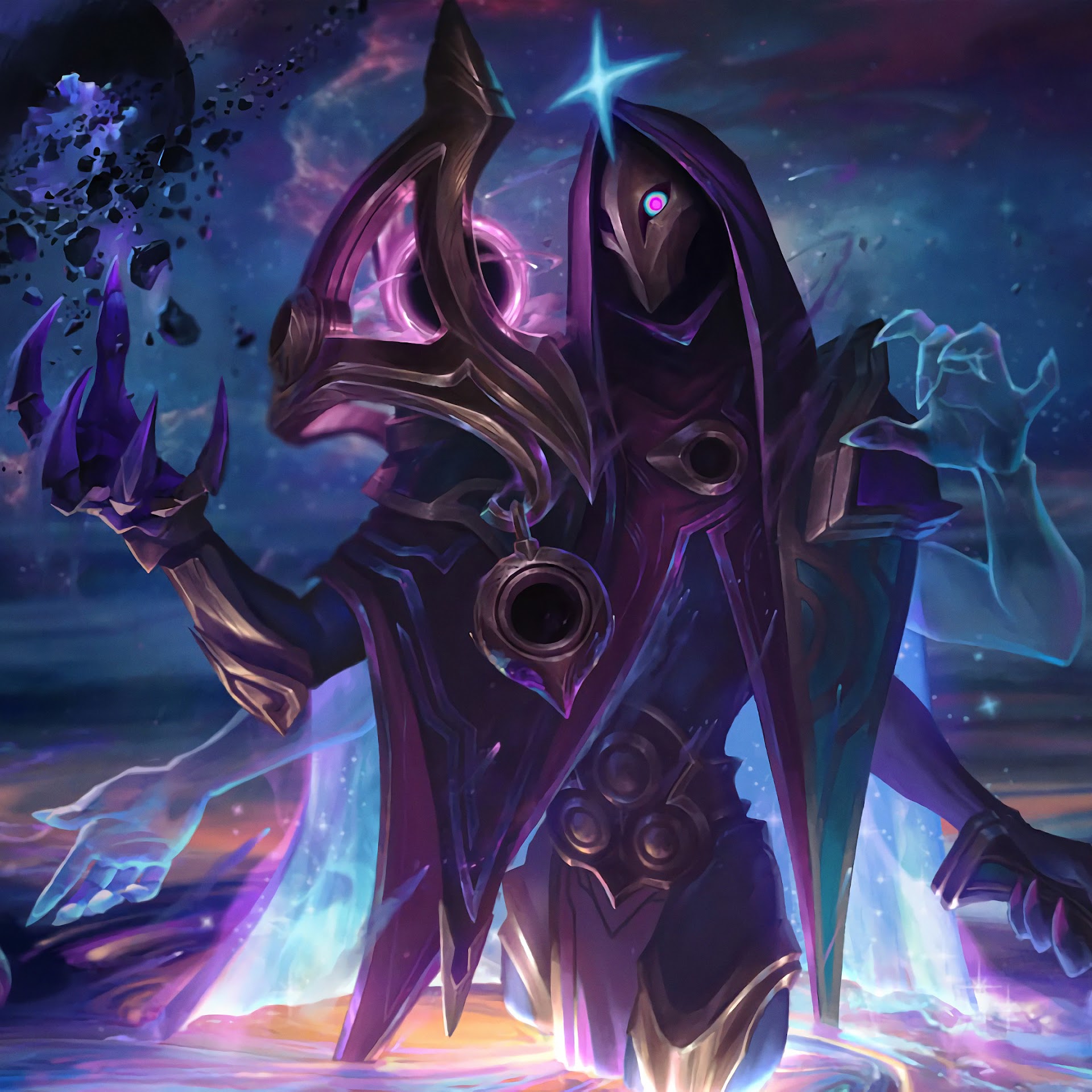 Dark Cosmic Jhin Splash Art Lol 4k 87 Wallpaper Pc Desktop