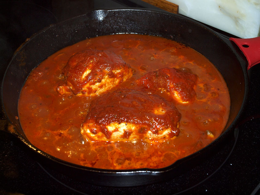 Pellet Smoker Cooking: Chicken & Sugo Marinara over Spaghetti
